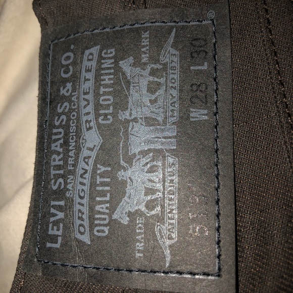 Levi's | Jeans | Dark Brown Levi Rigid Denim Jeans | Poshmark